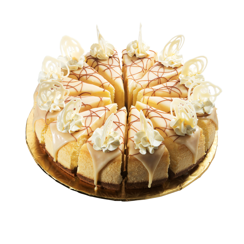 White Chocolate Pre Cut Cheese Cake